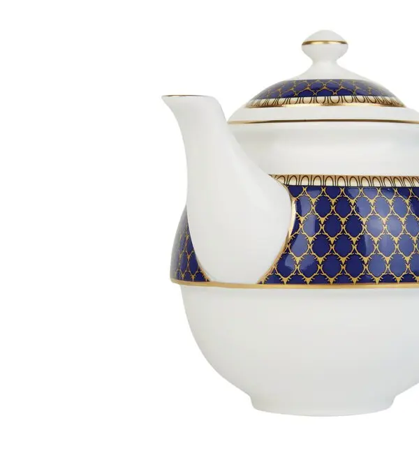 Halcyon Days Antler Trellis Tea For One Set - Blue