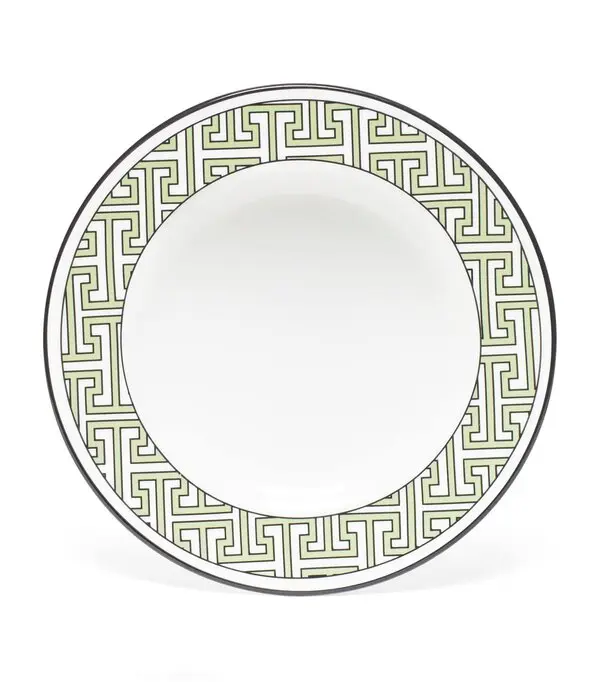 O.W.LONDON Maze Tea Plate - Green