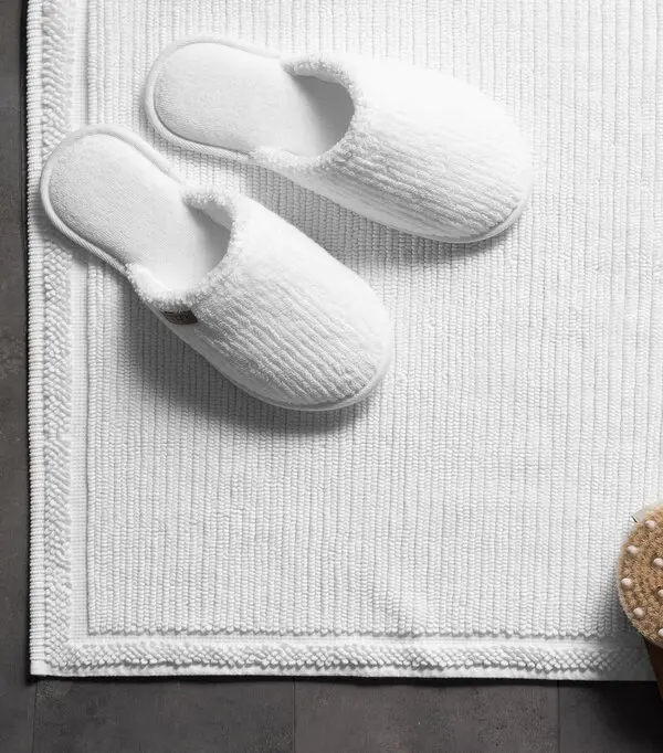 HAMAM Organic Cotton Raya Slippers - White