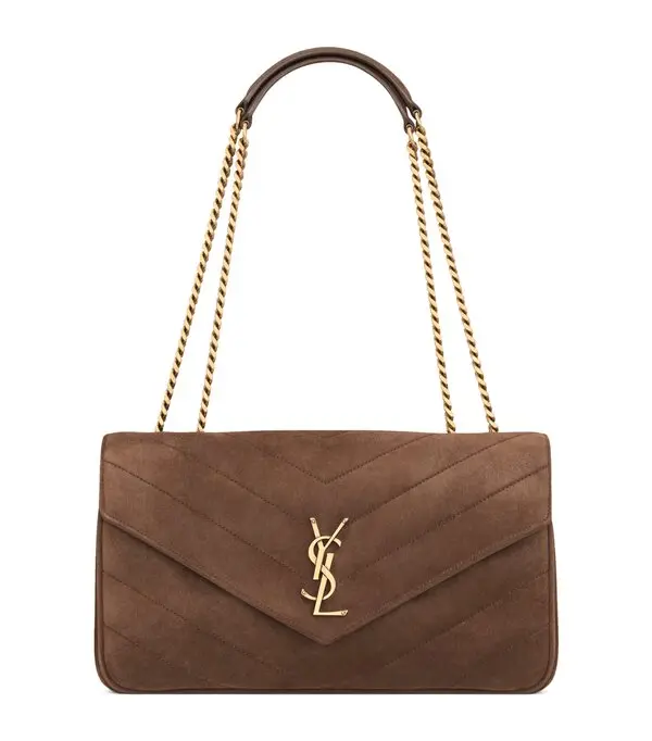 Saint Laurent Medium Loulou Shoulder Bag - Brown
