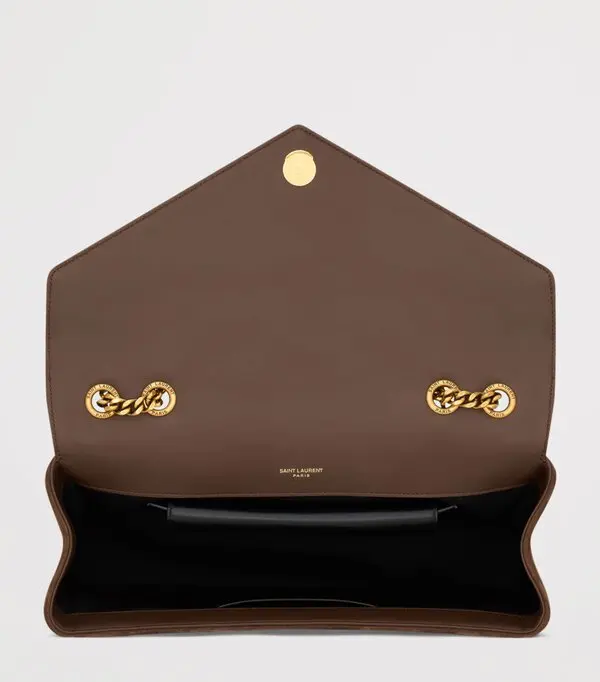 Saint Laurent Medium Loulou Shoulder Bag - Brown