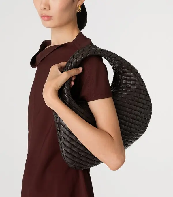 Bottega Veneta Small Veneta Shoulder Bag - Brown