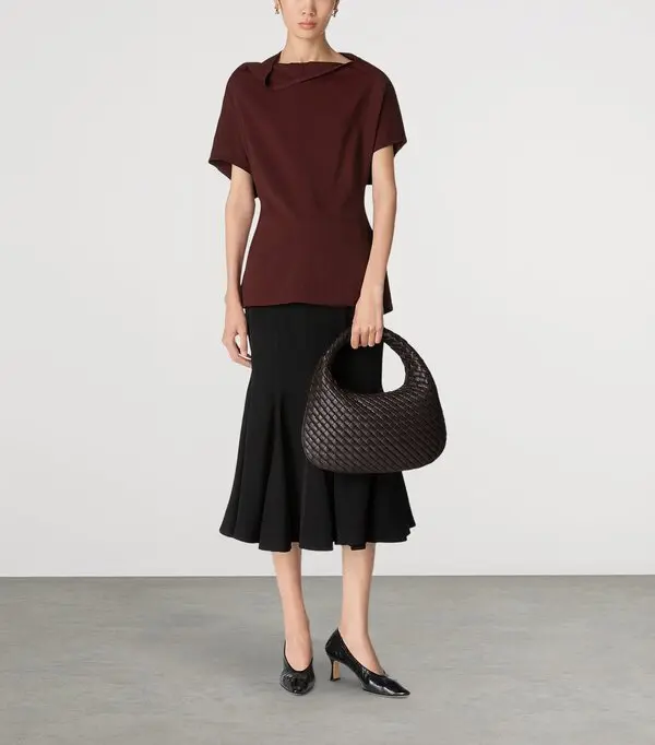 Bottega Veneta Small Veneta Shoulder Bag - Brown