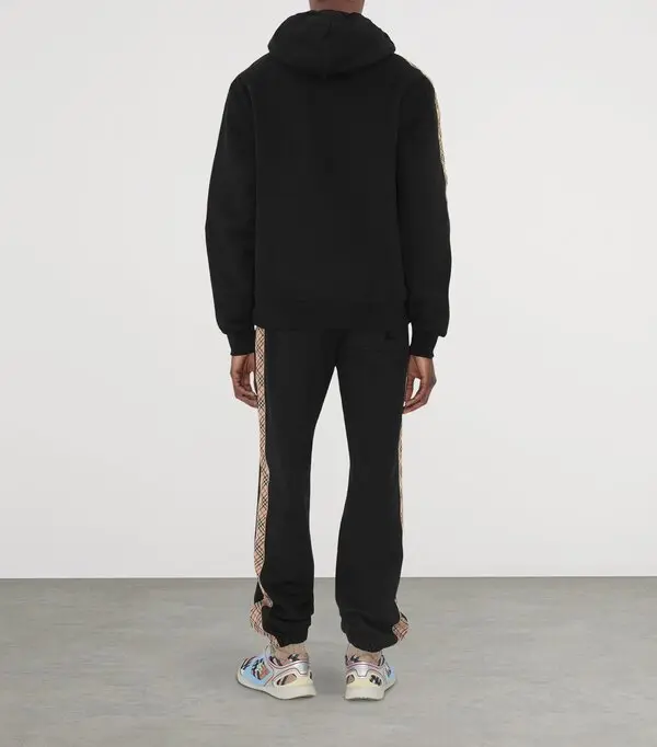 Burberry Cotton Check-trim Sweatpants