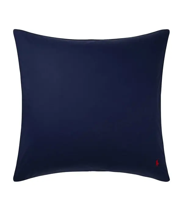 Ralph Lauren Cotton Player Square Pillowcase - Navy
