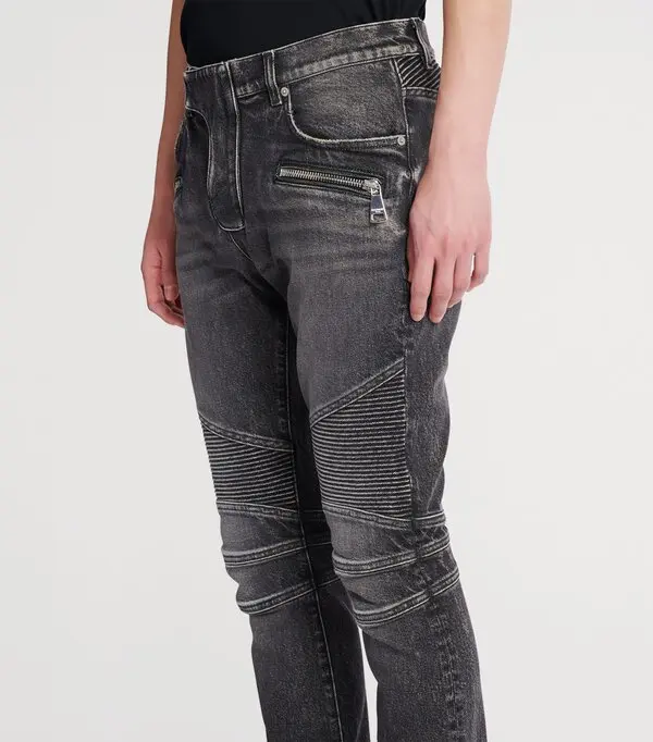 Balmain Slim Biker Jeans