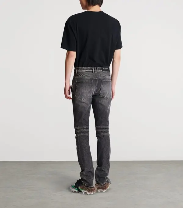 Balmain Slim Biker Jeans