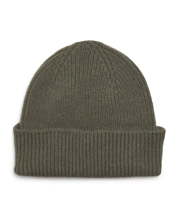 LE BONNET Lambswool-caregora Classic Beanie - Green