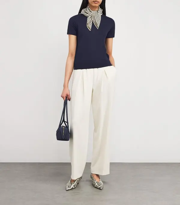 Theory Regal Wool T-shirt - Navy