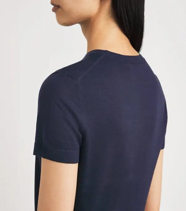 Theory Regal Wool T-shirt - Navy