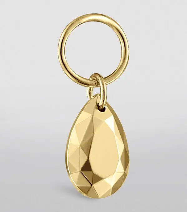 MARIA TASH Faceted Pear Charm - Gold