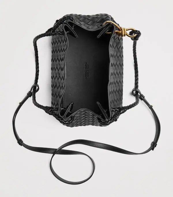 Bottega Veneta Leather Parachute Shoulder Bag - Black