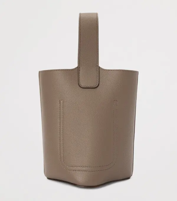 Loewe Mini Leather Pebble Bucket Bag