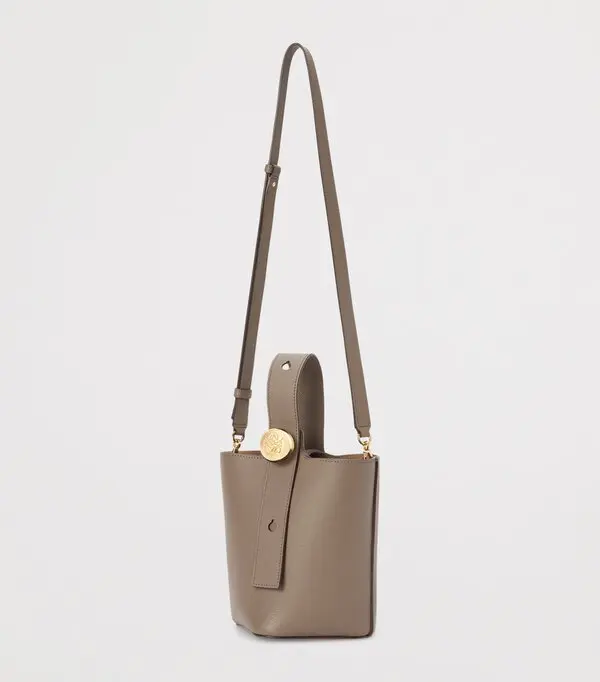 Loewe Mini Leather Pebble Bucket Bag