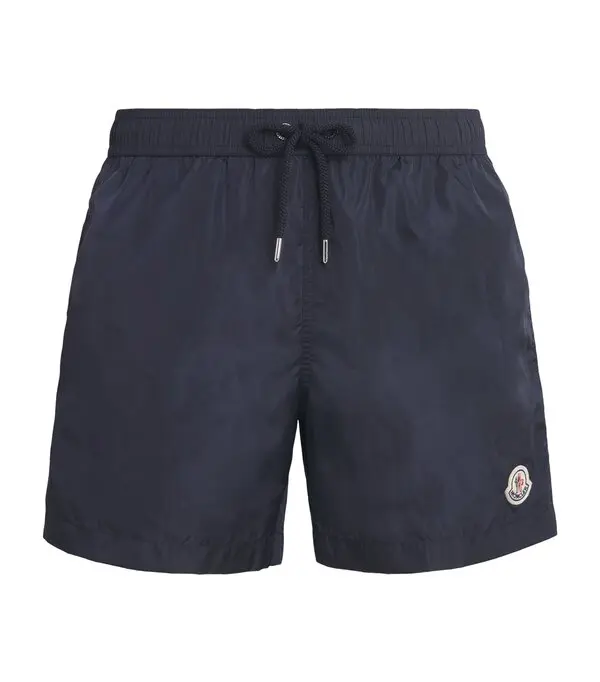 Moncler Logo Swim Shorts - Navy