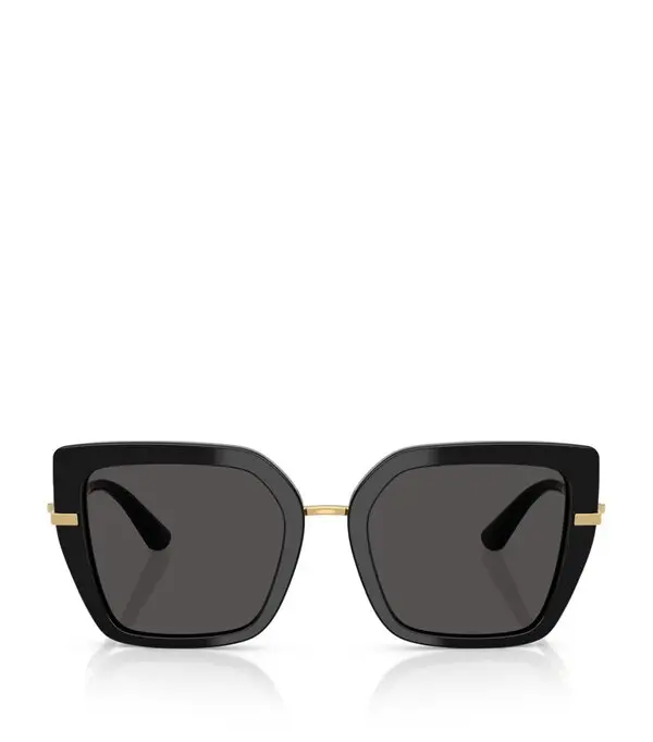 Dolce & Gabbana Acetate Butterfly Sunglasses - Black