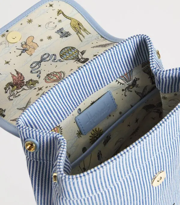Harrods Embroidered Backpack - Blue