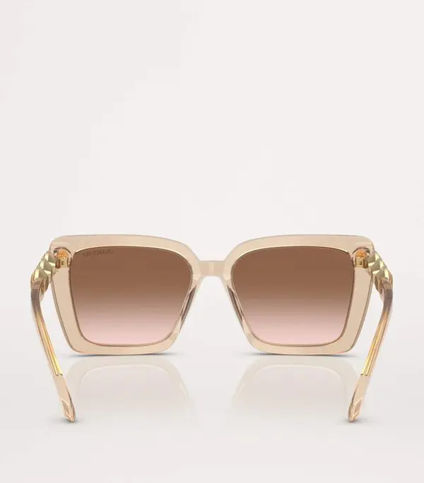 SWAROVSKI Acetate Sk6032 Sunglasses - Beige