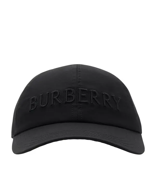 Burberry Cotton Gabardine Baseball Cap - Black