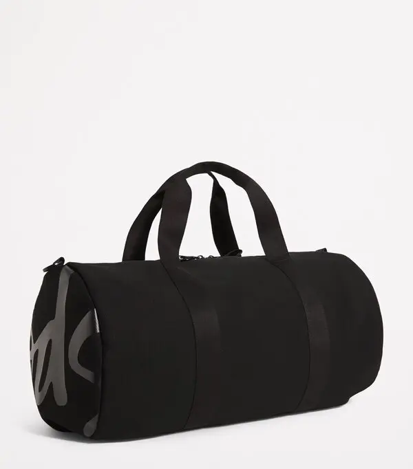 Harrods Cotton Barrel Bag - Black