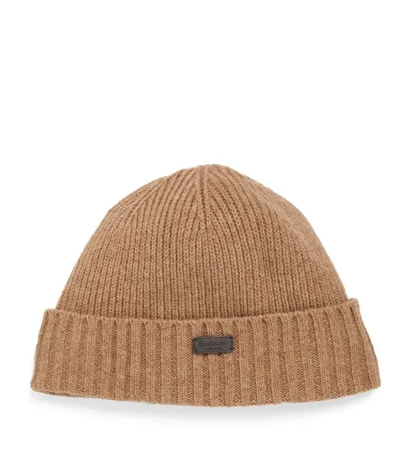 Barbour Lambswool-blend Kelson Beanie - Green