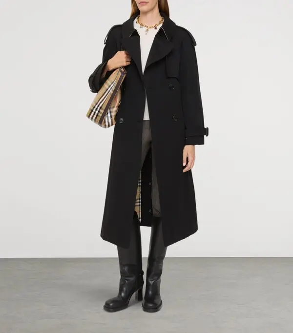 Burberry Fitzrovia Long Trench Coat - Black