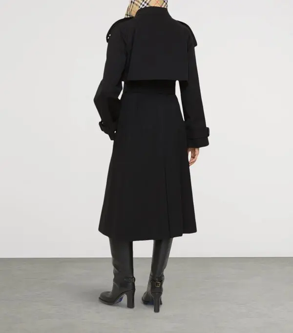 Burberry Fitzrovia Long Trench Coat - Black