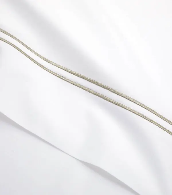 YVES DELORME Organic Cotton Duo Pierre Super King Flat Sheet