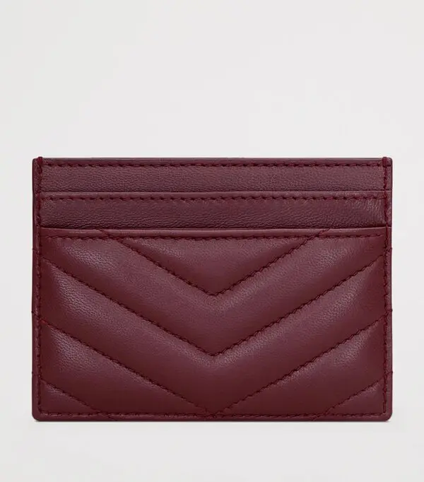 Saint Laurent Lambskin Cassandre Card Holder