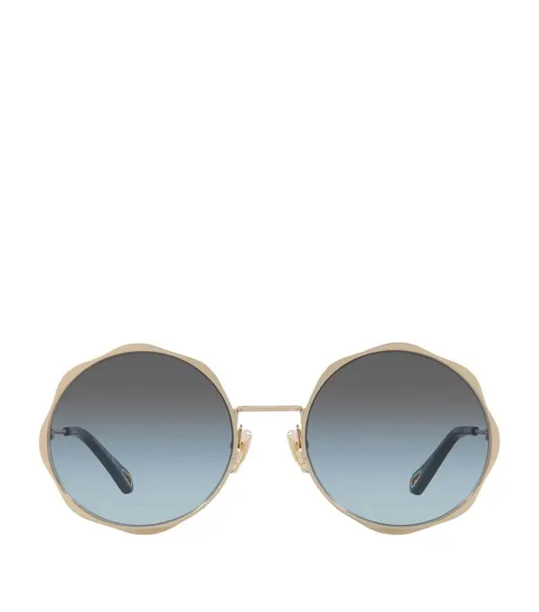 Chloé Metal Sunglasses - Gold