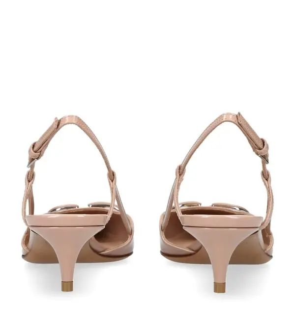 Valentino Garavani Slingback Kitten Heels - Nude