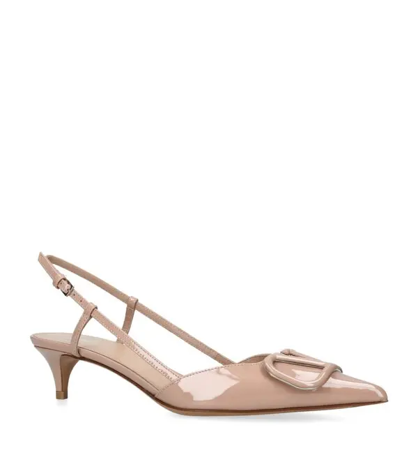 Valentino Garavani Slingback Kitten Heels - Nude