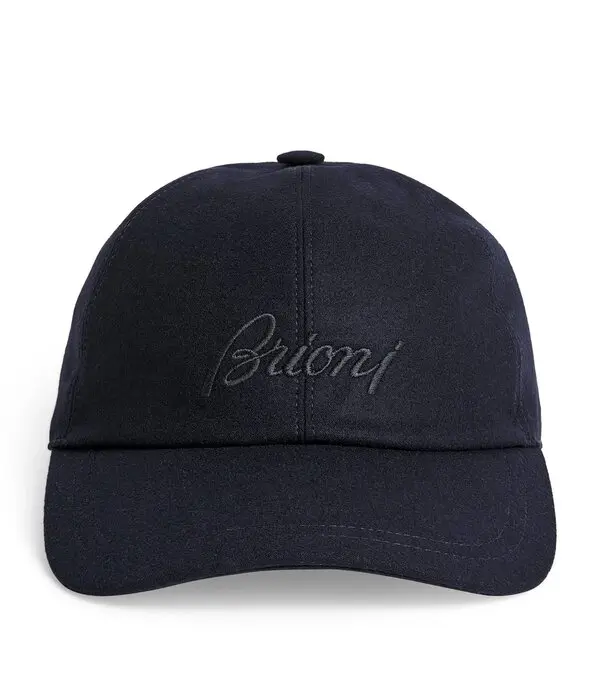 Brioni Performa Logo Baseball Cap - Blue