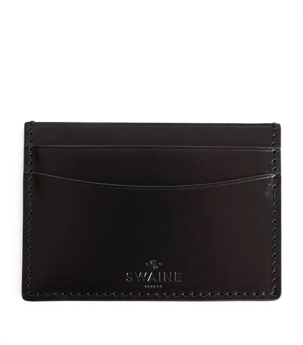 SWAINE Leather Card Holder - Black
