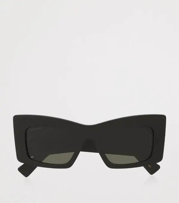 Gucci Acetate Butterfly Sunglasses - Black