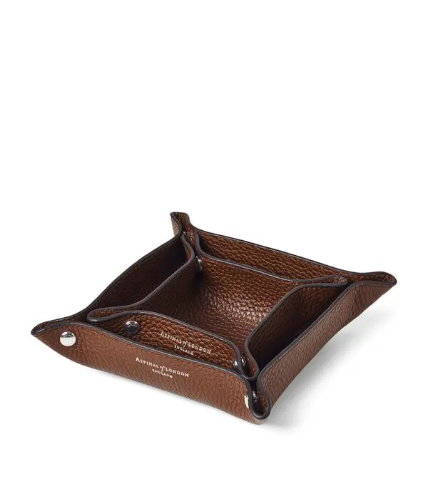 ASPINAL OF LONDON Medium Grained Leather Tidy Tray