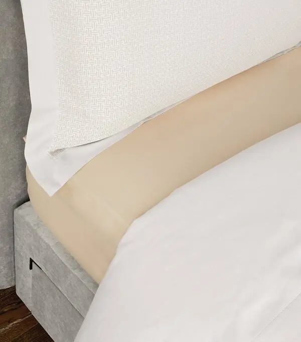 CELSO DE LEMOS Secret Super King Fitted Sheet - Beige