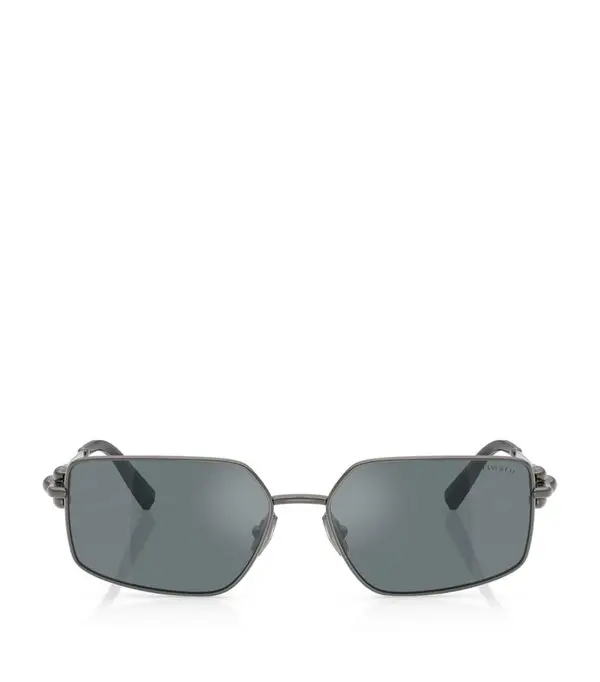 Tiffany & Co. Metal Rectangular Sunglasses - Grey