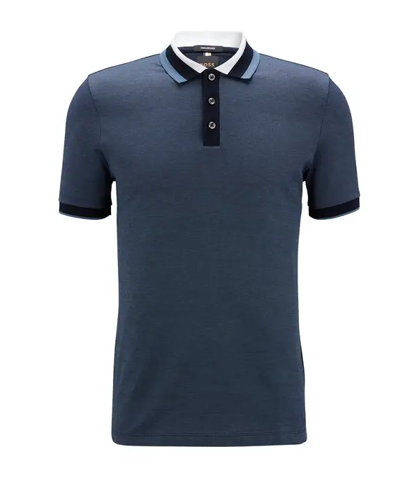 BOSS Cotton Polo Shirt - Blue