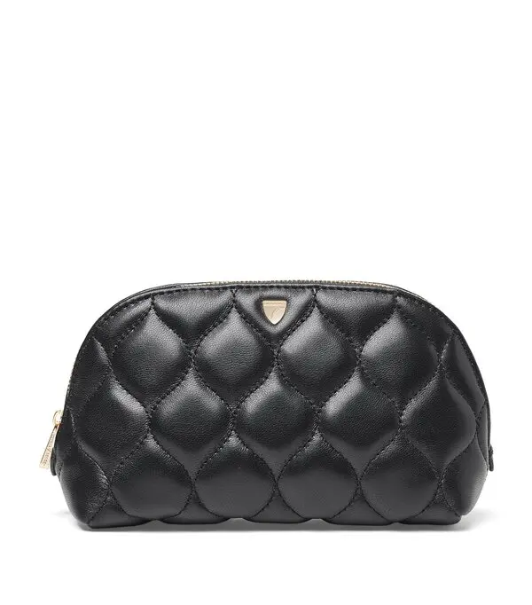 ASPINAL OF LONDON Small Cosmetic Case - Black