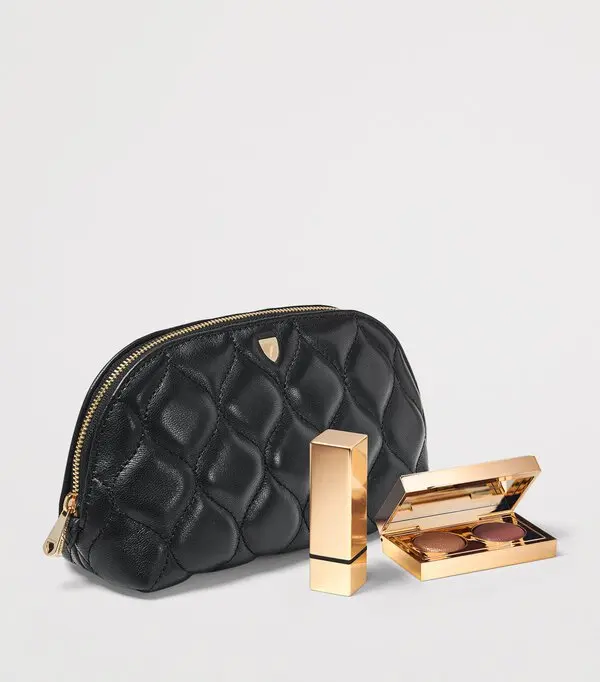 ASPINAL OF LONDON Small Cosmetic Case - Black