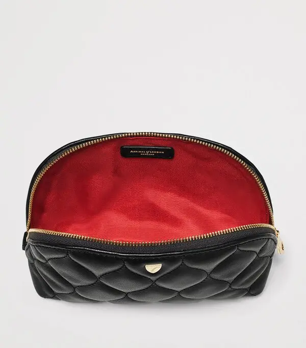 ASPINAL OF LONDON Small Cosmetic Case - Black