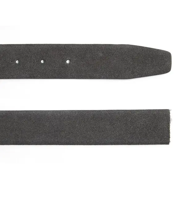Giorgio Armani Suede Reversible Belt Strap - Grey