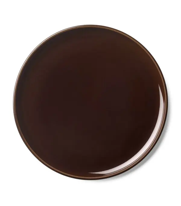 LSA INTERNATIONAL Set Of 2 Porcelain Collective Starter Plates - Brown