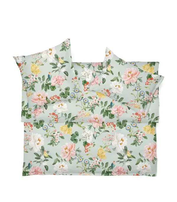 SCHLOSSBERG Floral Artemis-noblesse Oxford Pillowcase - Green
