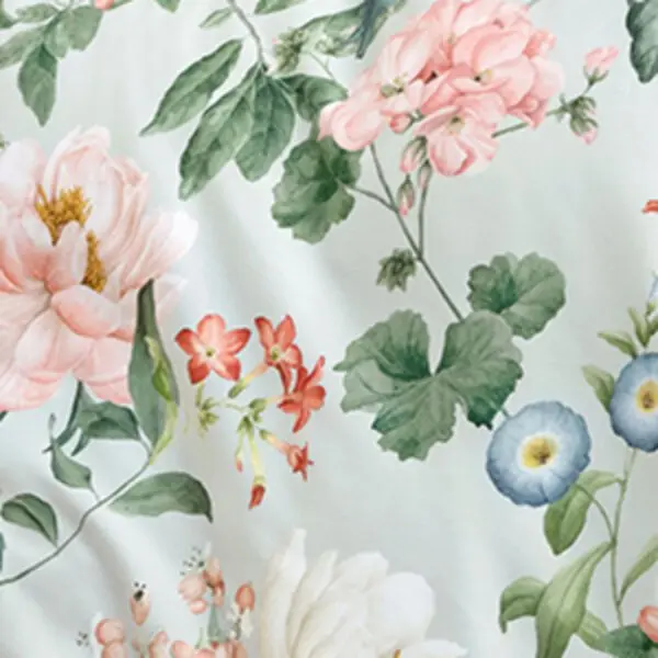SCHLOSSBERG Floral Artemis-noblesse Oxford Pillowcase - Green