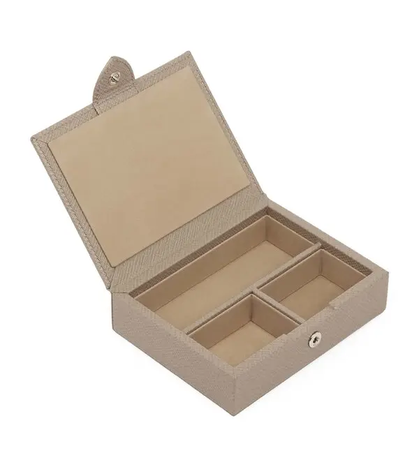 Smythson Small Panama Leather Jewellery Box