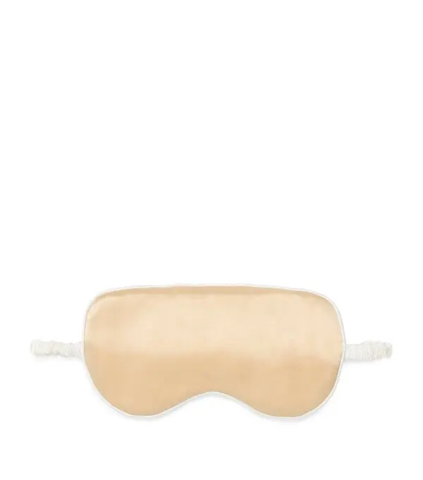 Olivia Von Halle Silk Audrey Eye Mask - Beige