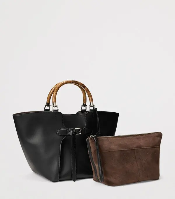 Ralph Lauren Leather Tote - Black