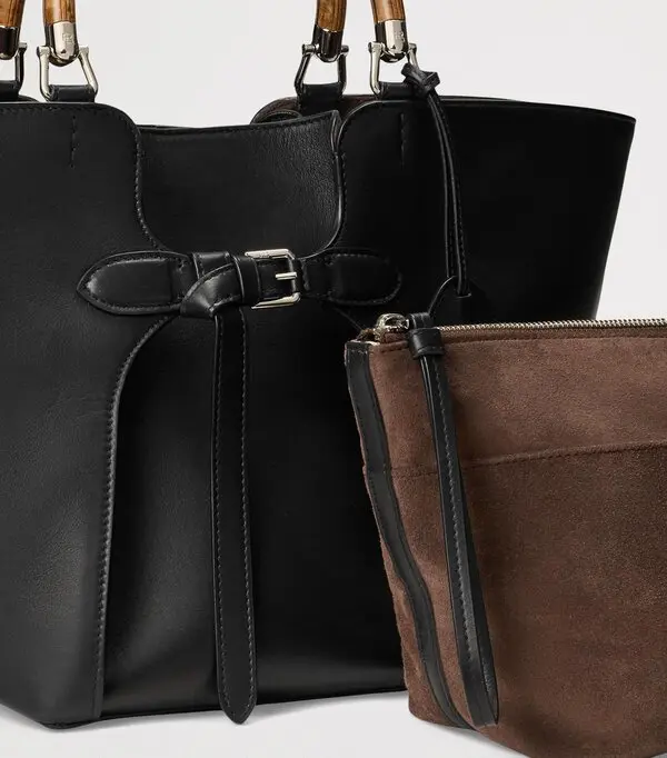 Ralph Lauren Leather Tote - Black